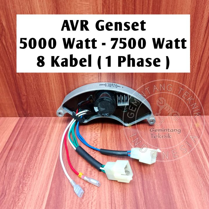 AVR Genset 5000 Watt - 7000 Watt 680 UF 450 VOLT 8 Kabel Aluminium Sabit Merk PRO-QUIP ORIGINAL ...