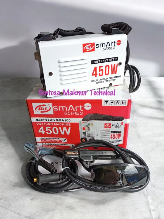 H&L HL MMA 100 Inverter Trafo Las Welding Machine Smart Mini 450 Watt ...
