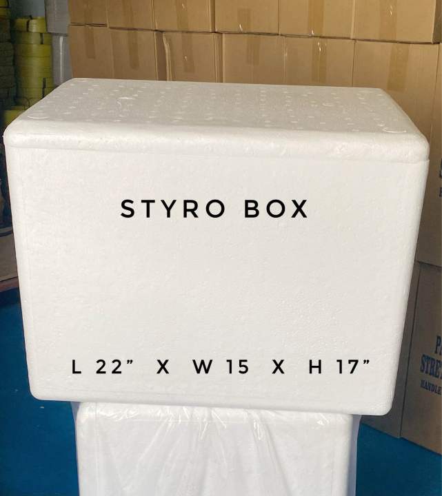 STYRO BOX / (L) 22 x (W) 15 x (H) 17 inches (BIG) | Lazada PH