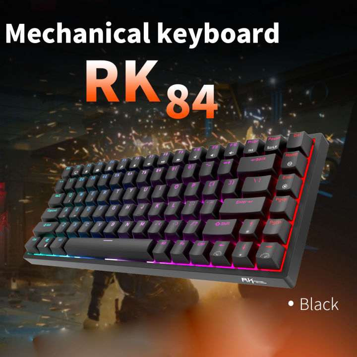 RK Royal Kludge RK84 2.4Ghz Wireless/Bluetooth/Wired 80% Mechanical ...