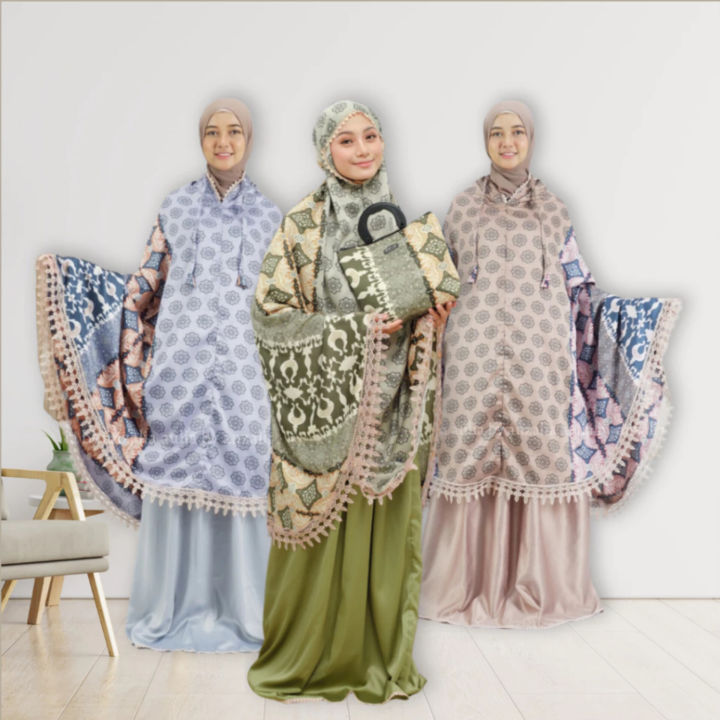 Mukena Dewasa Terbaru 2024 | Mukenah Bahan Adem Lembut | Mukena Mewah ...