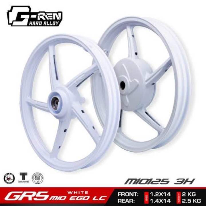 G REN MAGS GR5 1.20/1.4/14 3HOLES MIOI125/MIOSOULI125/M3/GEAR125 YAMAHA ...