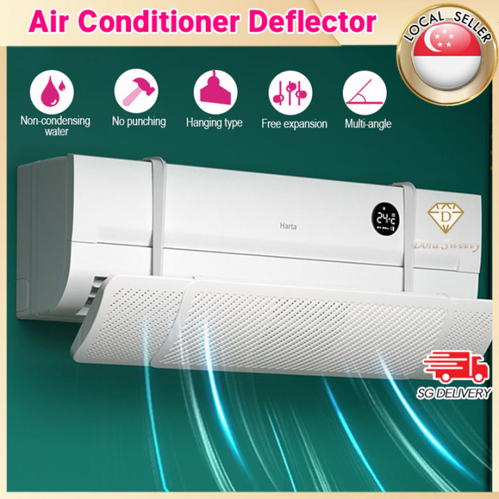 🇸🇬【SG stock】Aircon Wind Deflector Retractable Air Conditioner Wind ...