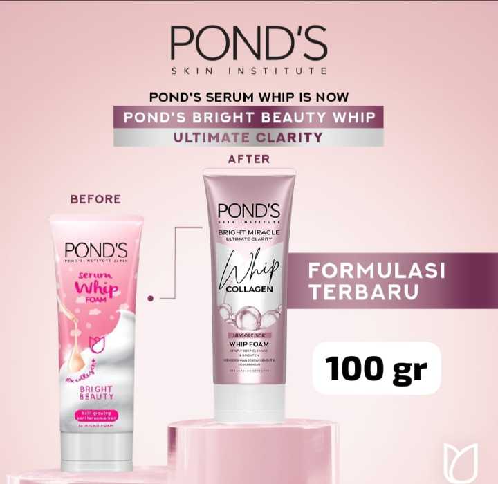 Pond's Bright Beauty Serum Whip Facial Foam 100 gr | Lazada Indonesia