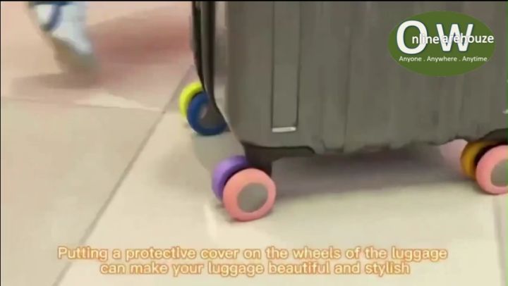 Protect your luggage wheels with our 8-piece set of travel protectors ...