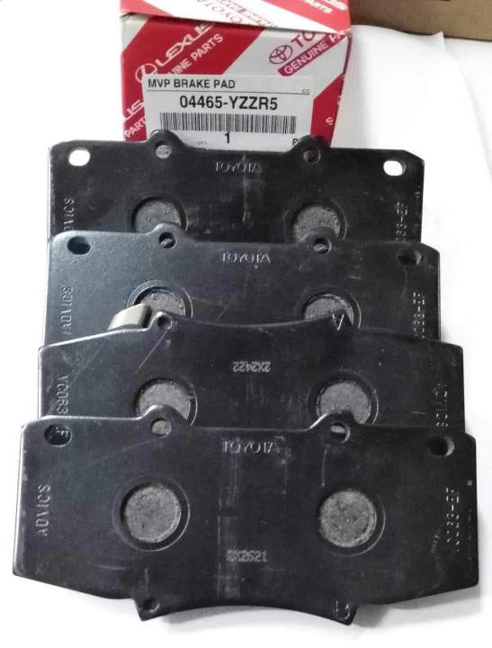 TOYOTA ORIGINAL PARTS - 04465-YZZR5/04465-YZZT4 Brake Pad Fortuner 4x2 ...