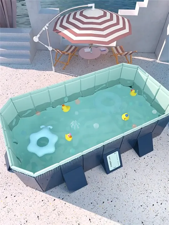 No Need Inflatable Swimming Pool For Family Kids Outdoor Portable ...