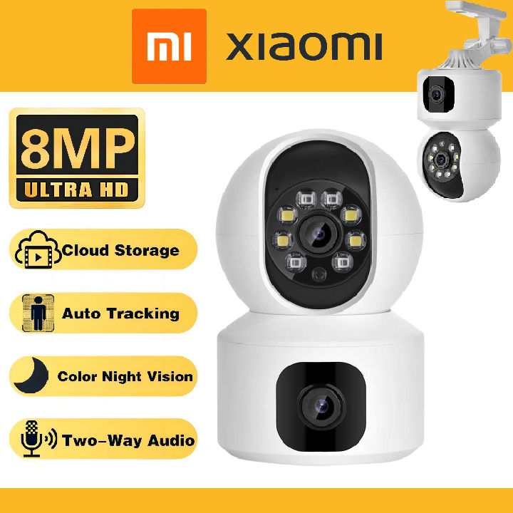 XIAOMI Dual Camera CCTV Camera Wifi Connect 360 Waterproof Night Vision ...