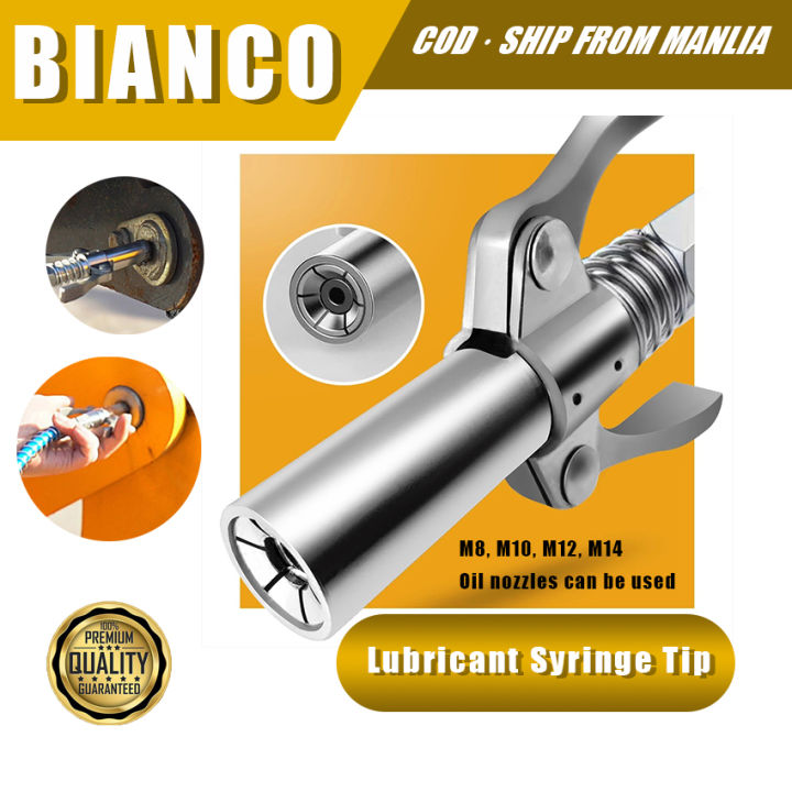 High Pressure Grease Nozzle Quick Release Grease Gun Coupler Two Press ...
