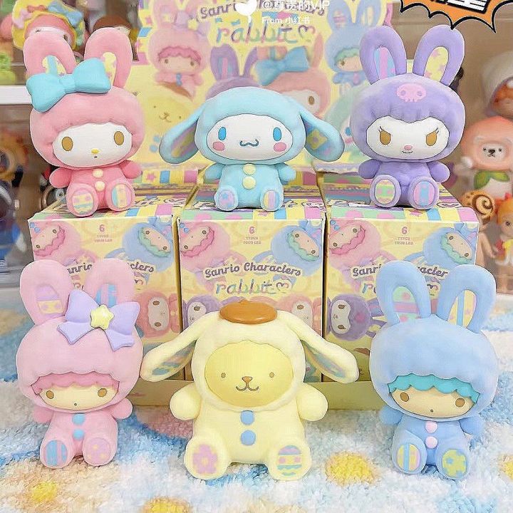 ลุ้น1ตัว💛 ซานริโอ Sanrio Characters Fluffy Rabbit Series Blind Box by ...