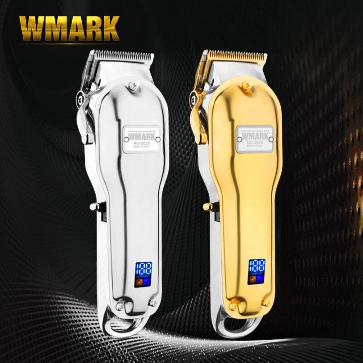 Wmark NG-2020B Wireless Metal Hair Clipper with Lcd Display 2500mah ...