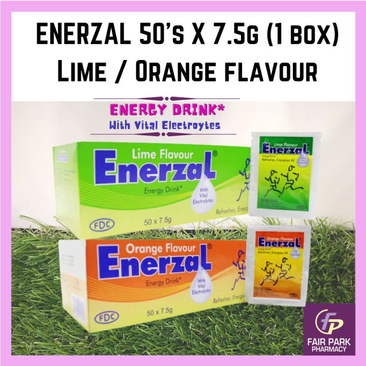 FPpharmacy Enerzal Energy Drink (Lime / Orange Flavour) with Vital ...