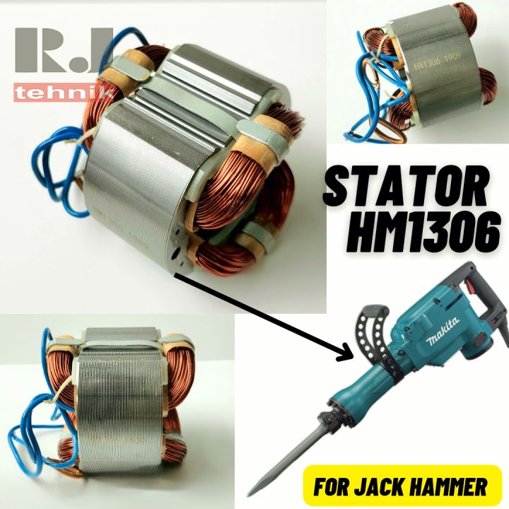 Makita HM1306 Stator Rotor Rumah Angker Bor Bobok Aspal Demolition ...