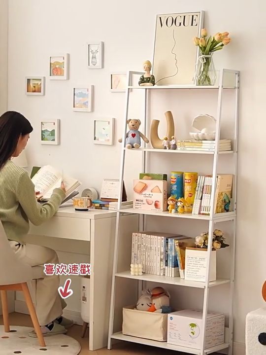LALA 4Tier Shelf Shelves Storage Rack Besi Book Shelf Office Living ...
