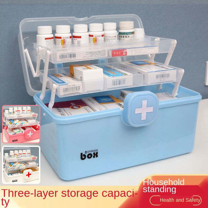 Home Medicine Box Multilayer Large Capacity Medicine Portable Medical ...