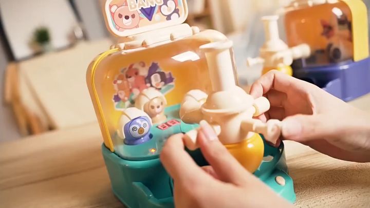 Kids Desktop Gaming Machine Marble Whack a Mole Game Electric Ejection ...