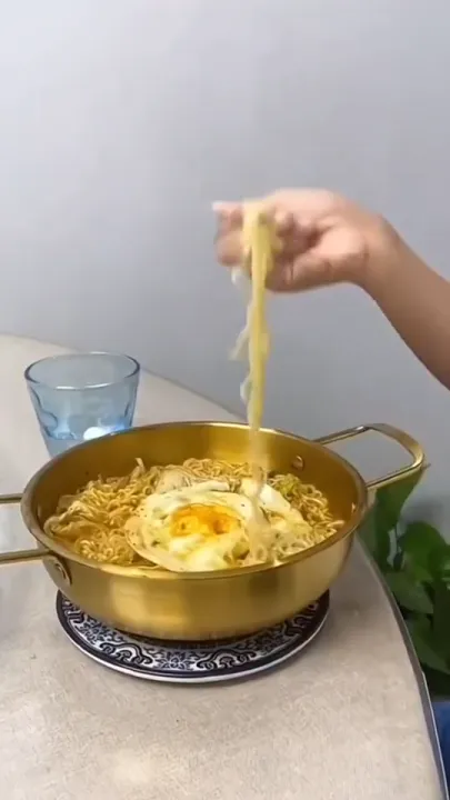 Nồi Lẩu, Mì Cay, Soup- Chảo Nấu Ăn MINI Bằng Thép Không Gỉ Phong Cách ...