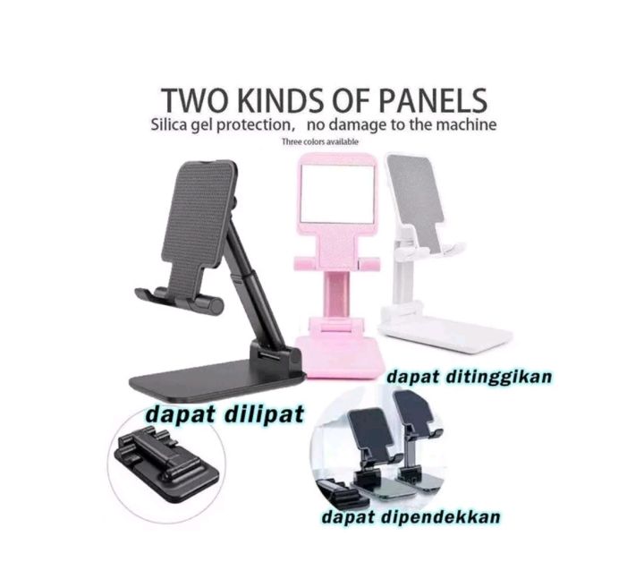 Stand HP FOLDABLE Folding Desktop Phone Holder L305 Handphone Tripod ...