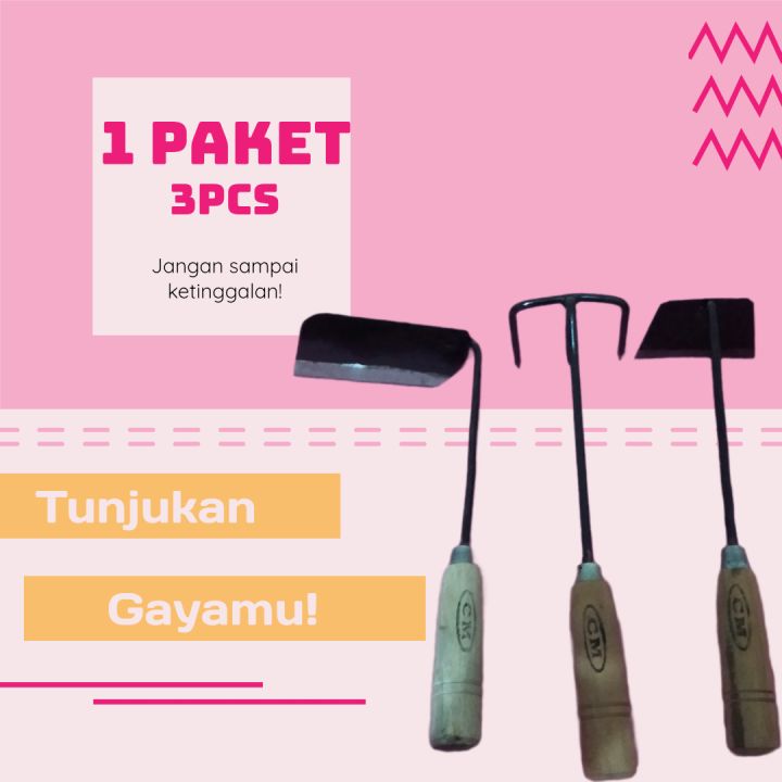 1paket 3pcs/ pacul mini panjang gagang 30cm | Lazada Indonesia