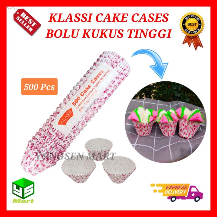 Klassi cake cases 500 cup cake kertas cetakan kue bolu kukus tinggi ...