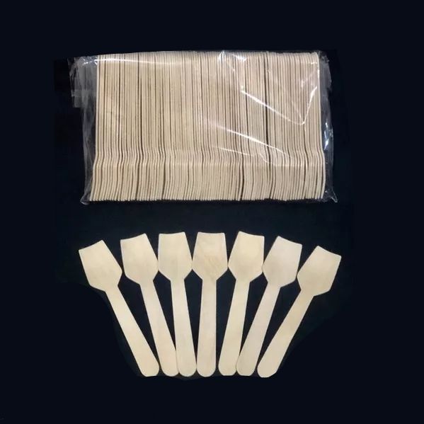100pcs Disposable small shovel mini wooden Utensil | Lazada PH