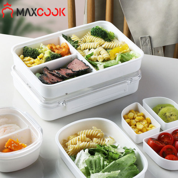 Maxcook 2/3 Division Bento Box Food Insulation Box Kitchen Refrigerator ...