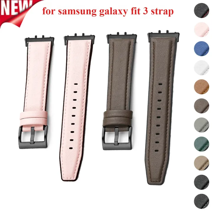 new Leather Band Loop For galaxy Fit 3 Breathable Strap Business style ...