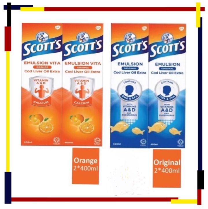 Scott's Emulsion 400ml*2(Twin Pack) | Lazada