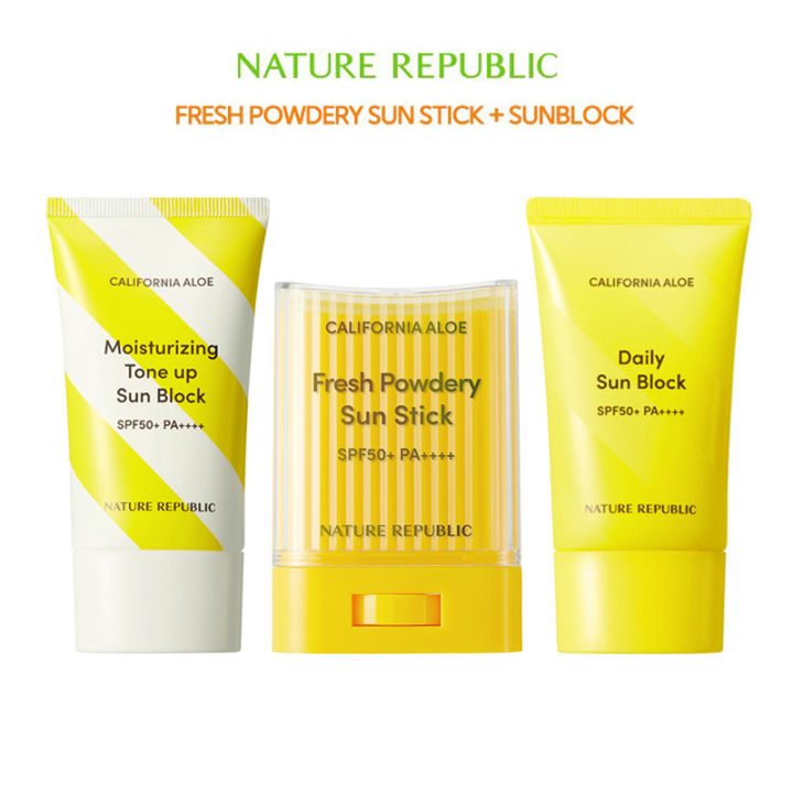 [100% Original] Nature Republic California Aloe Series Fresh Powdery ...