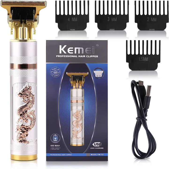 Kemei KM-762 Professional Hair Clippers for Men Rechargeable Beard ...