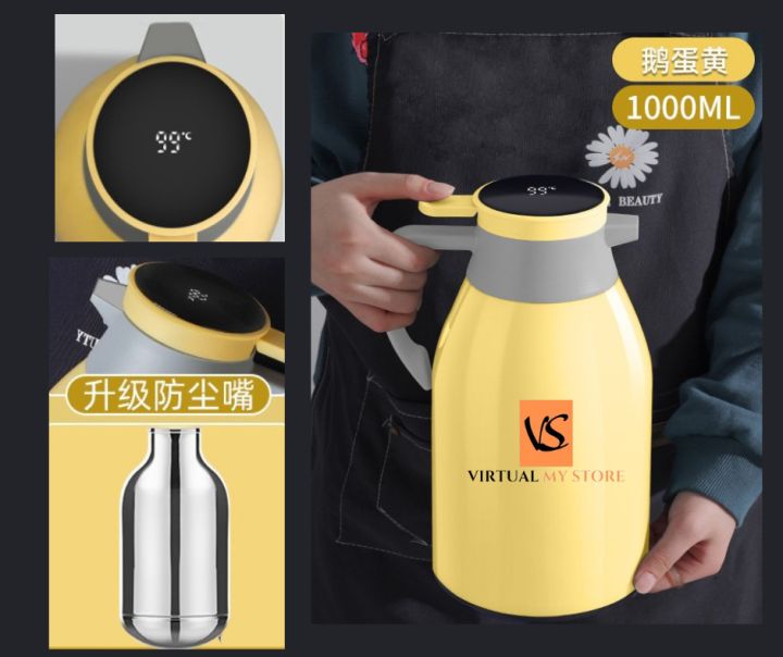 SMART HOUSEHOLD INSULATION FLASK THERMOS WITH TEMPERATURE DISPLAY | Lazada