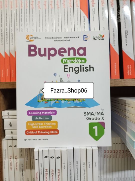 Buku Penilaian Bupena English Bhs Inggris sma ma kelas 1 10 X Kurikulum Merdeka Erlangga ...