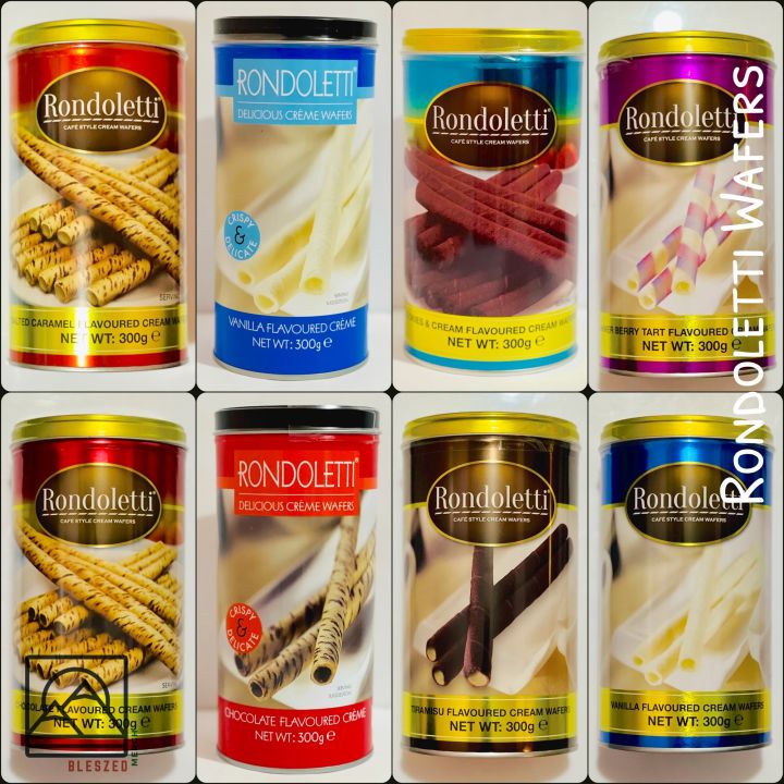 Rondoletti Cafe Style Cream Wafers - Chocolate/Choco Brownie/Vanilla ...