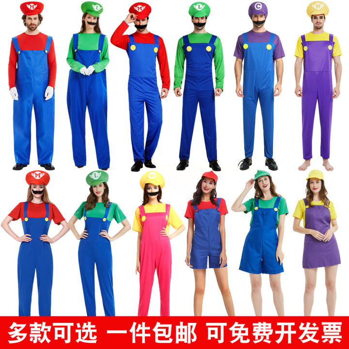 Louis Mario Clothes Cosplay Cartoon Anime Ball Costume Super Mary ...