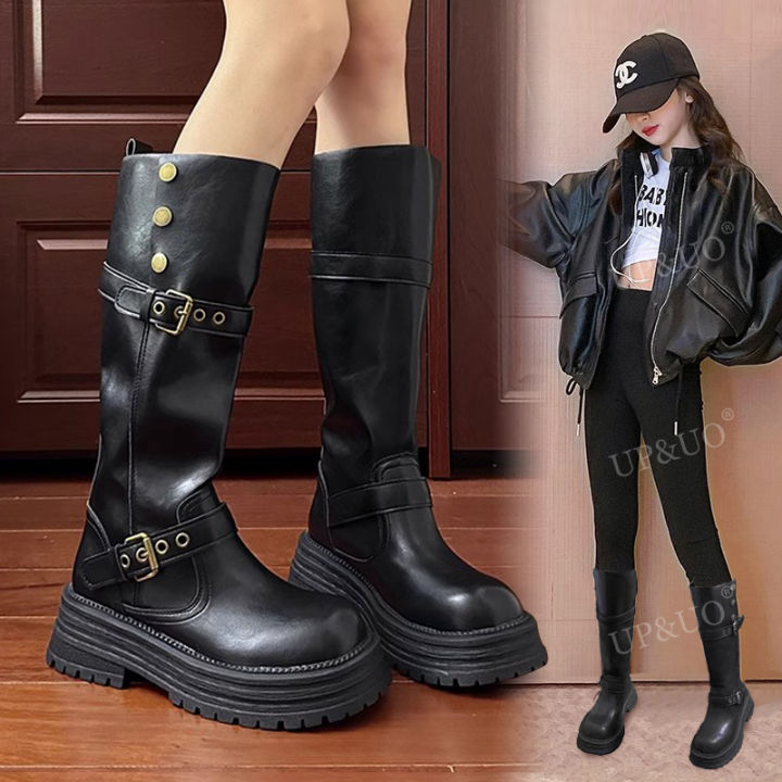 Girls Long Tube Boots 2025 New Autumn Winter Children's Princess ...