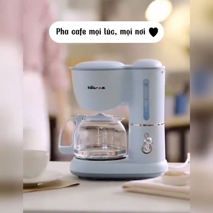 Máy Pha Cafe Mini Máy Pha Cà Phê Tự động Bear Máy Pha Cà Phê Văn 8215