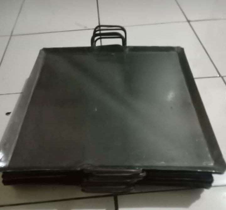 Wajan roti bakar Wajan loyal penggorengan burger Sosis Plus roti baker ...