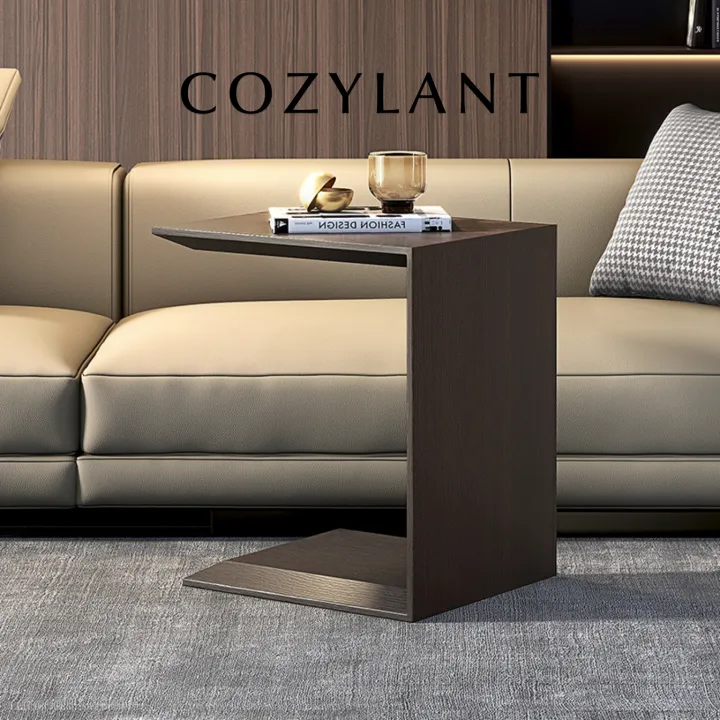 Cozylant Cortado Coffee Table / Side Table for Sofa/ C Shape Side Table ...