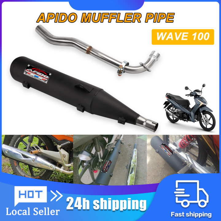 Pipe Muffler 1 Set for Wave 100 Muffler Pipe For Wave100 Honda ...