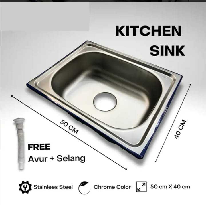 Bak Cuci Piring Kitchen Sink 540S 50×40×17cm | Lazada Indonesia