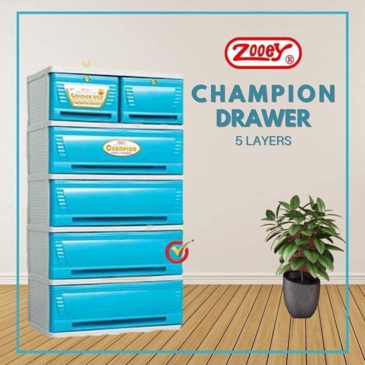 ZOOEY CHAMPION FIVE LAYER DRAWER (PM FOR AVAILABLE COLORS) | Lazada PH