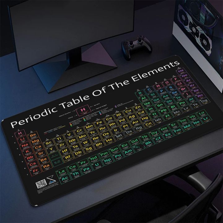 The Periodic Table of Elements Desk Mat Gamer Keyboard Pad Gaming ...