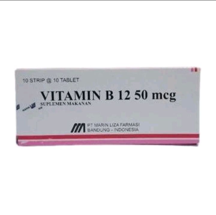 VITAMIN B12 MARIN LIZA 50 MCG BOX 100 TABLET | Lazada Indonesia