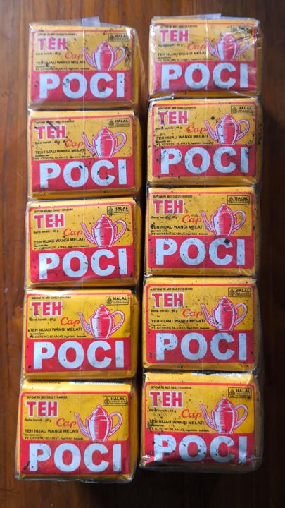 TEH POCI KUNING 1 pak isi 10 bungkus (10x40 gram) TEH TUBRUK TEH MURAH ...