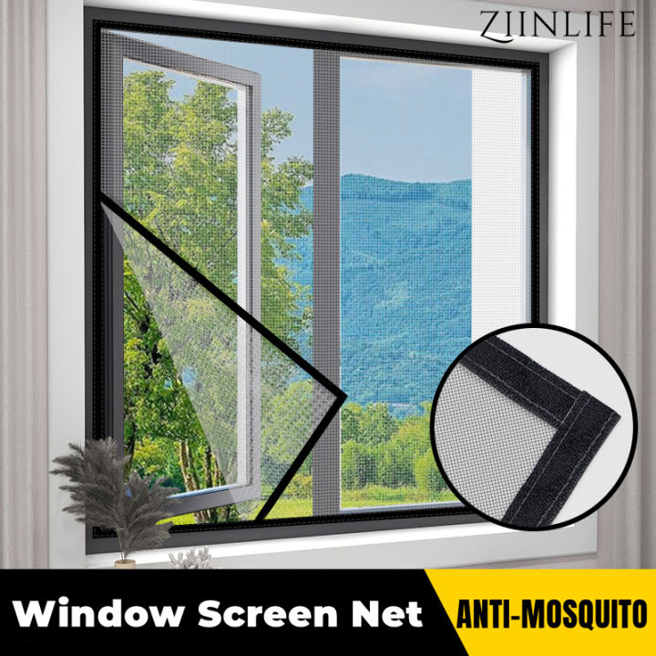 Ziinlife Window Screen Net Anti-Mosquito Window Net Self-Adhesive ...