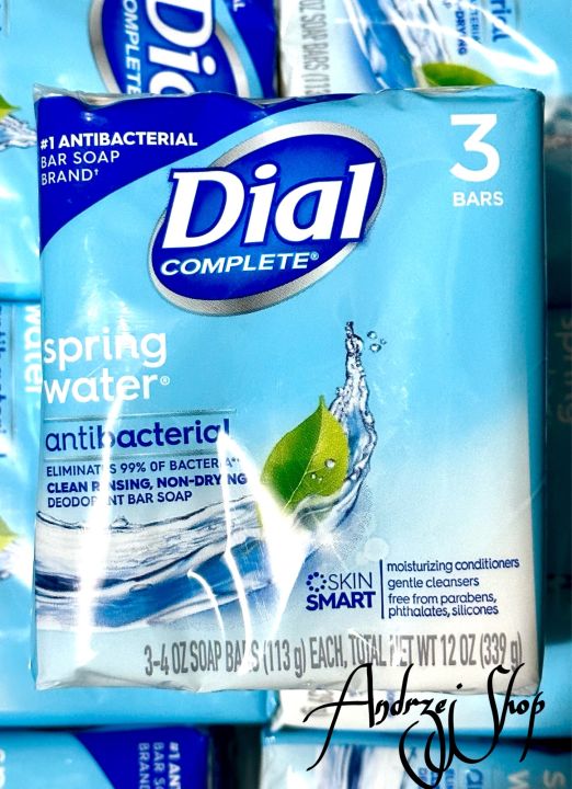 Dial Spring Water Antibacterial Bar Soap (3x113g) | Lazada PH
