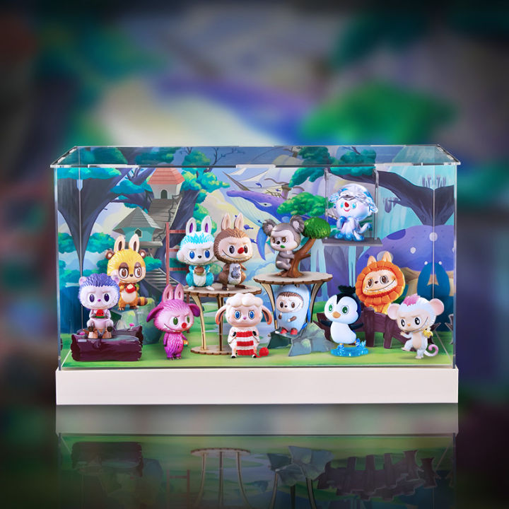 In Stock Pop Mart the Monsters Elf Animal Labubu Animal Blind Box Display Storage Scene Box ...