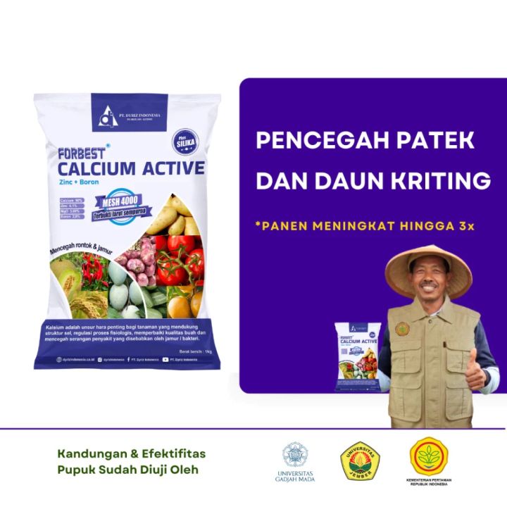 Forbest Calcium Active Mesh 4000 Pupuk Kemasan 1kg Original Pabrik ...