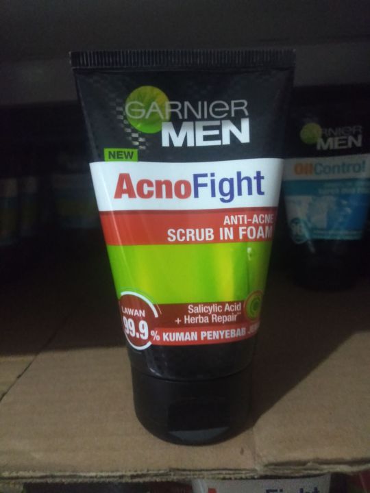 Garnier men acno fight facial foam 100ml | Lazada Indonesia