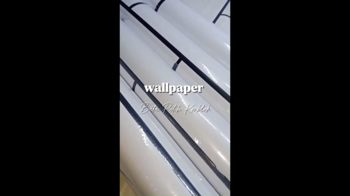 Wallpaper Dinding Motif Bata 45cm x 10m Bata Putih Konblok Wallpaper ...